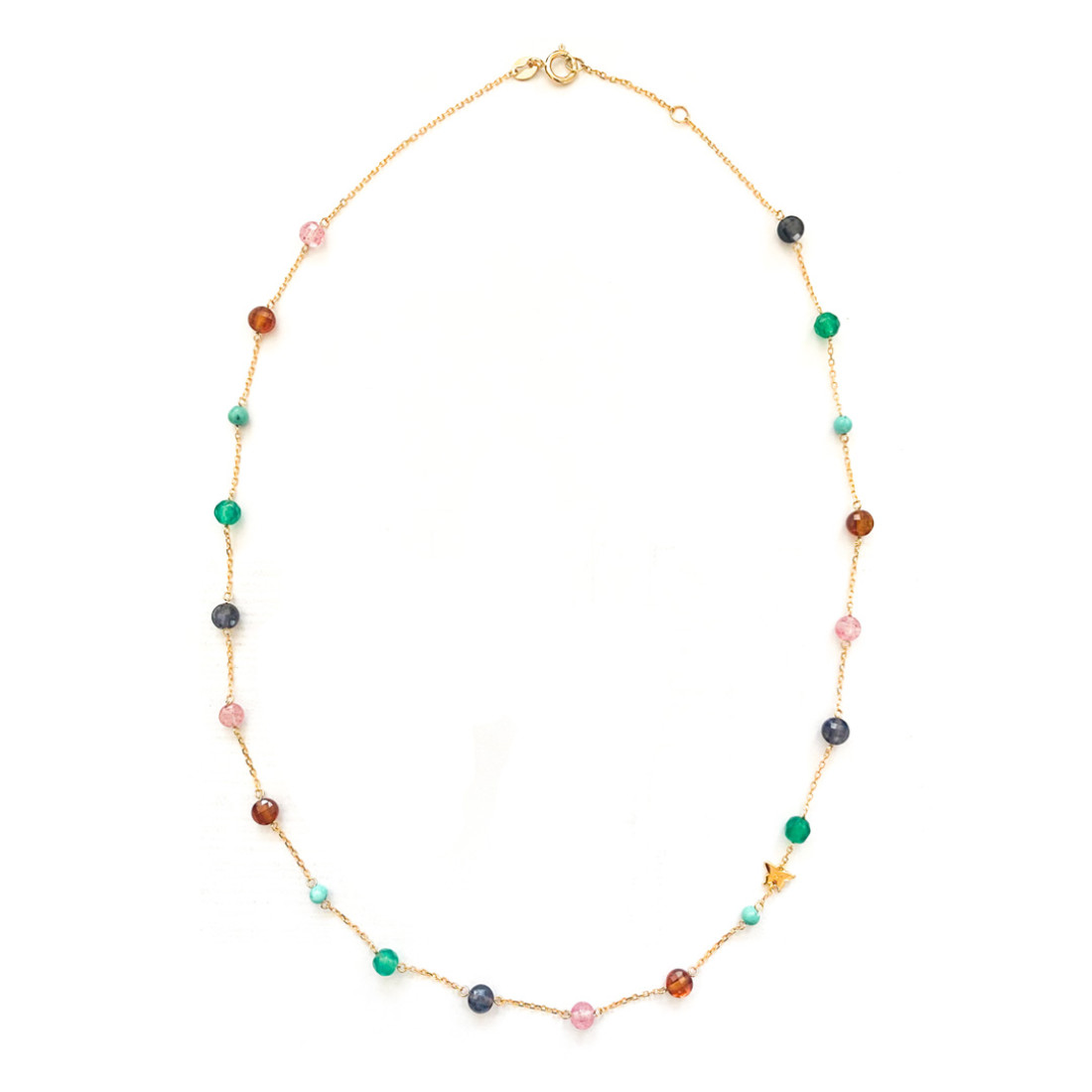GOLD CHAIN WITH STONES